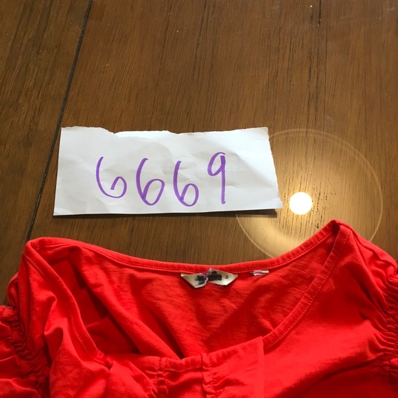 Ted Baker | Tops | Ted Baker Red Ruffle Top | Poshmark